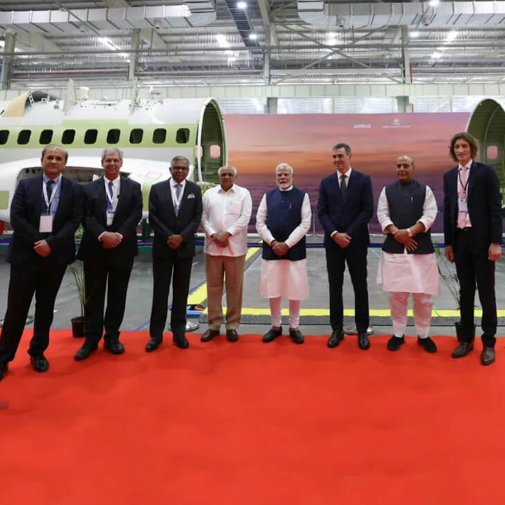 TASL, Airbus inaugurate final assembly line for C295 Aircraft in India ...